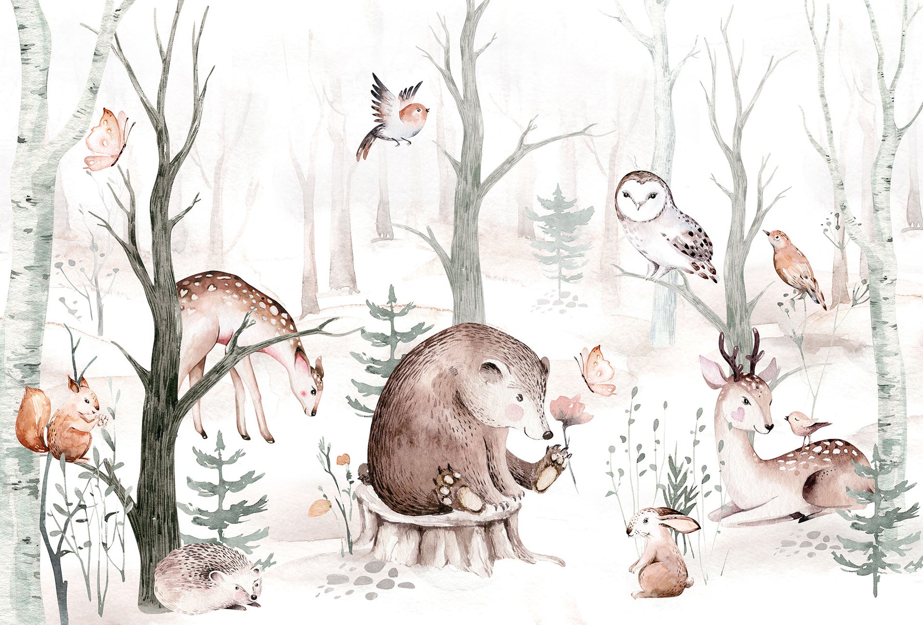 Forest Animal Friends Mural Online NZ | The Inside