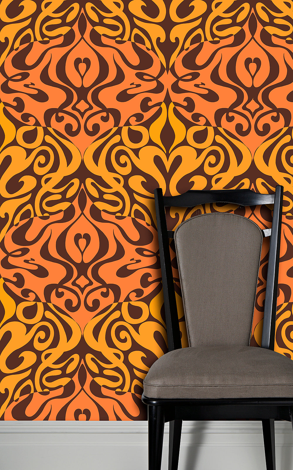 Woodstock Wallpaper - Orange – The Inside