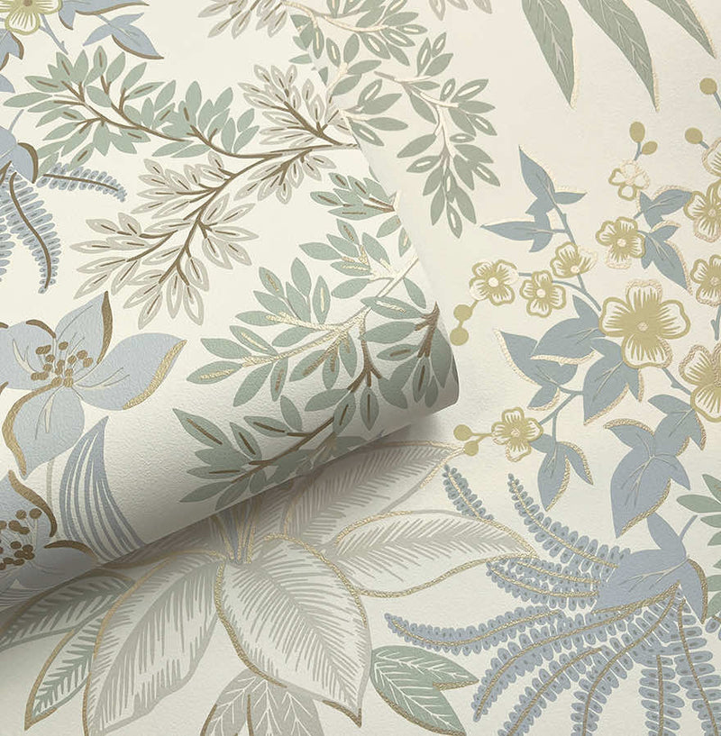 Full Bloom Wallpaper - Blue Sage – The Inside