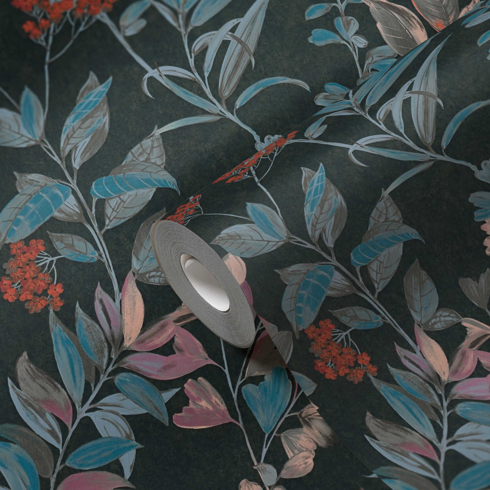 Sample - Meadow Whisper - Architects Wallpaper - Multi Black – The Inside