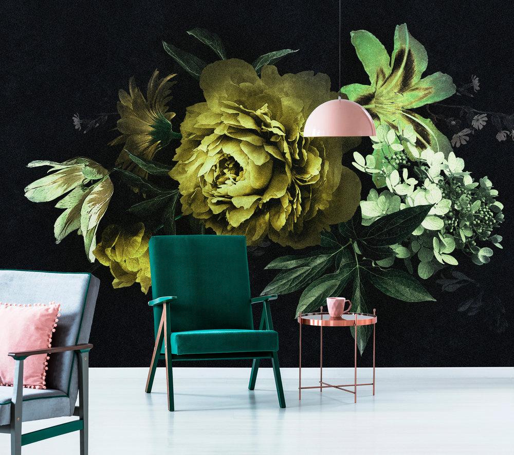 Drama Queen Floral Mural Wallpaper Online NZ | The Inside