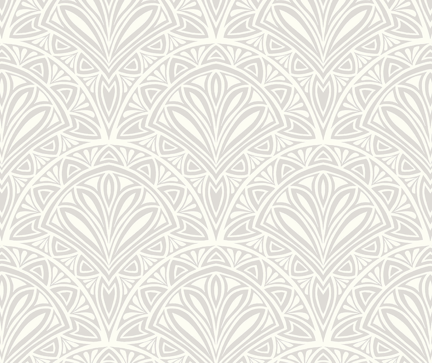 Sample - Deco Fan Wallpaper - Grey – The Inside