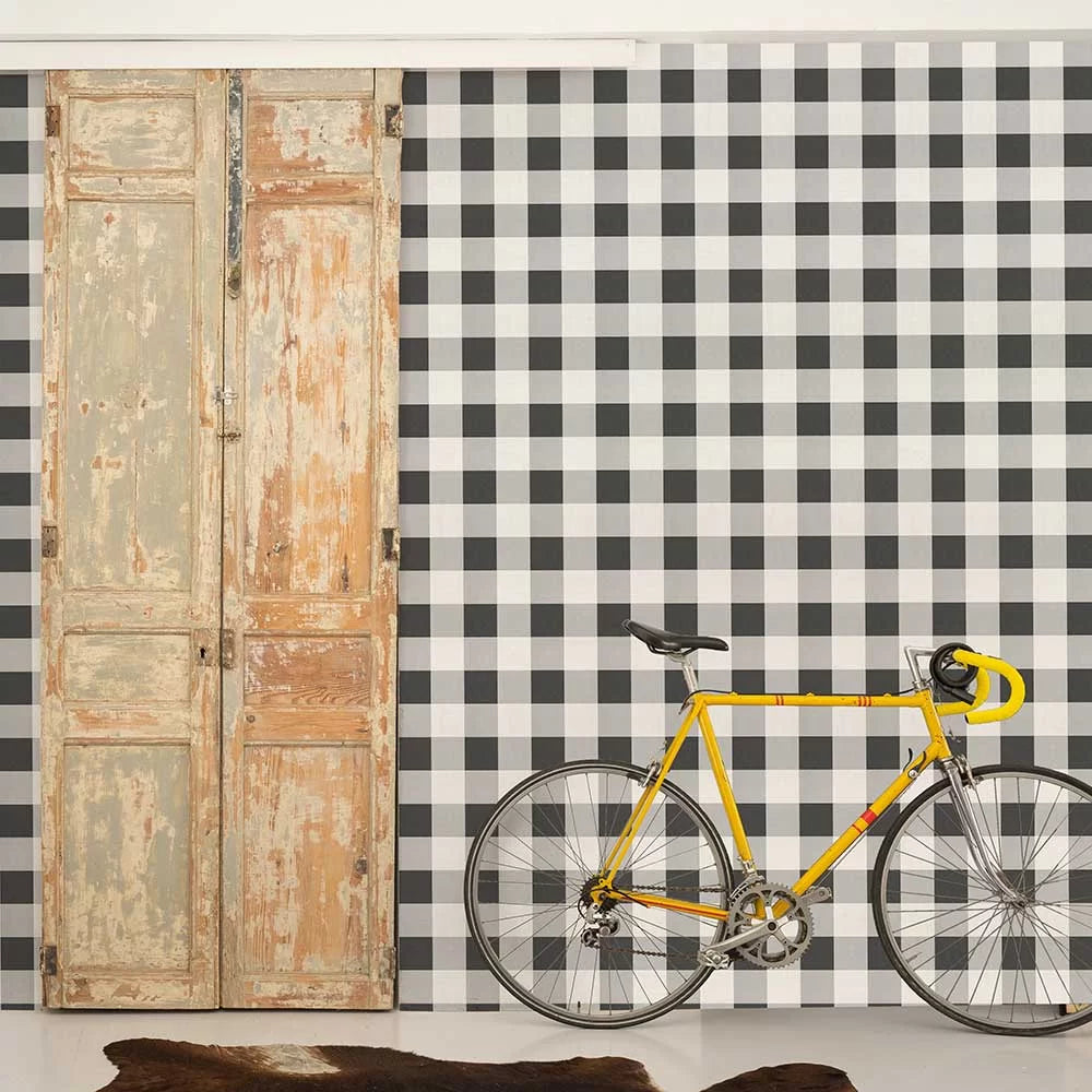 Large Gingham Wallpaper Online NZ | The Inside