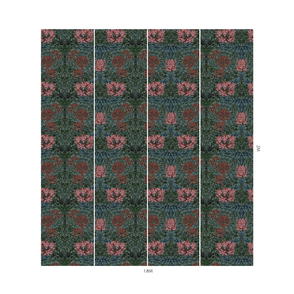 Honeysuckle Hybrid Mural Wallpaper - House of Hackney - Discontinuing ...