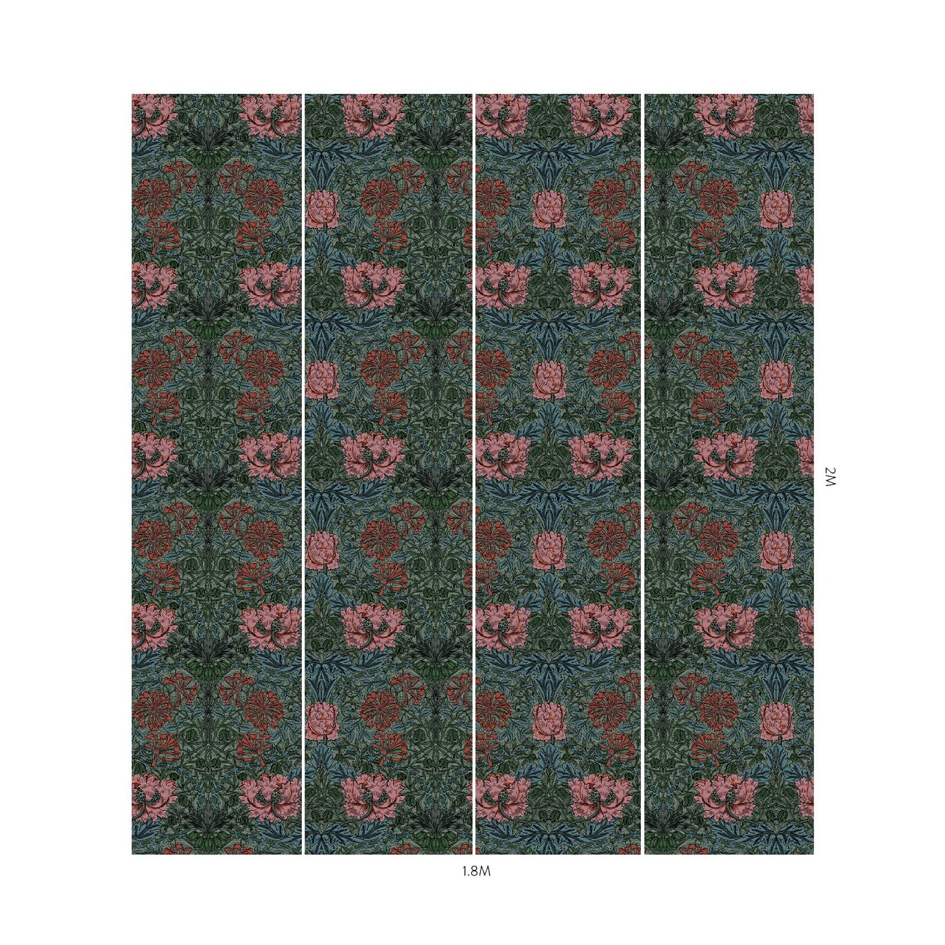 Honeysuckle Hybrid Mural Wallpaper - House of Hackney - Discontinuing ...