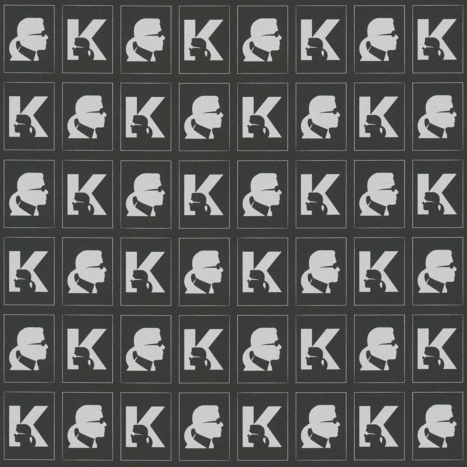 Cameo Wallpaper - Karl Lagerfeld - Black Metallic – The Inside