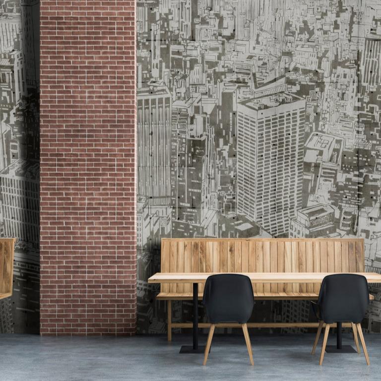 Downtown New York Mural Wallpaper Online NZ | The Inside