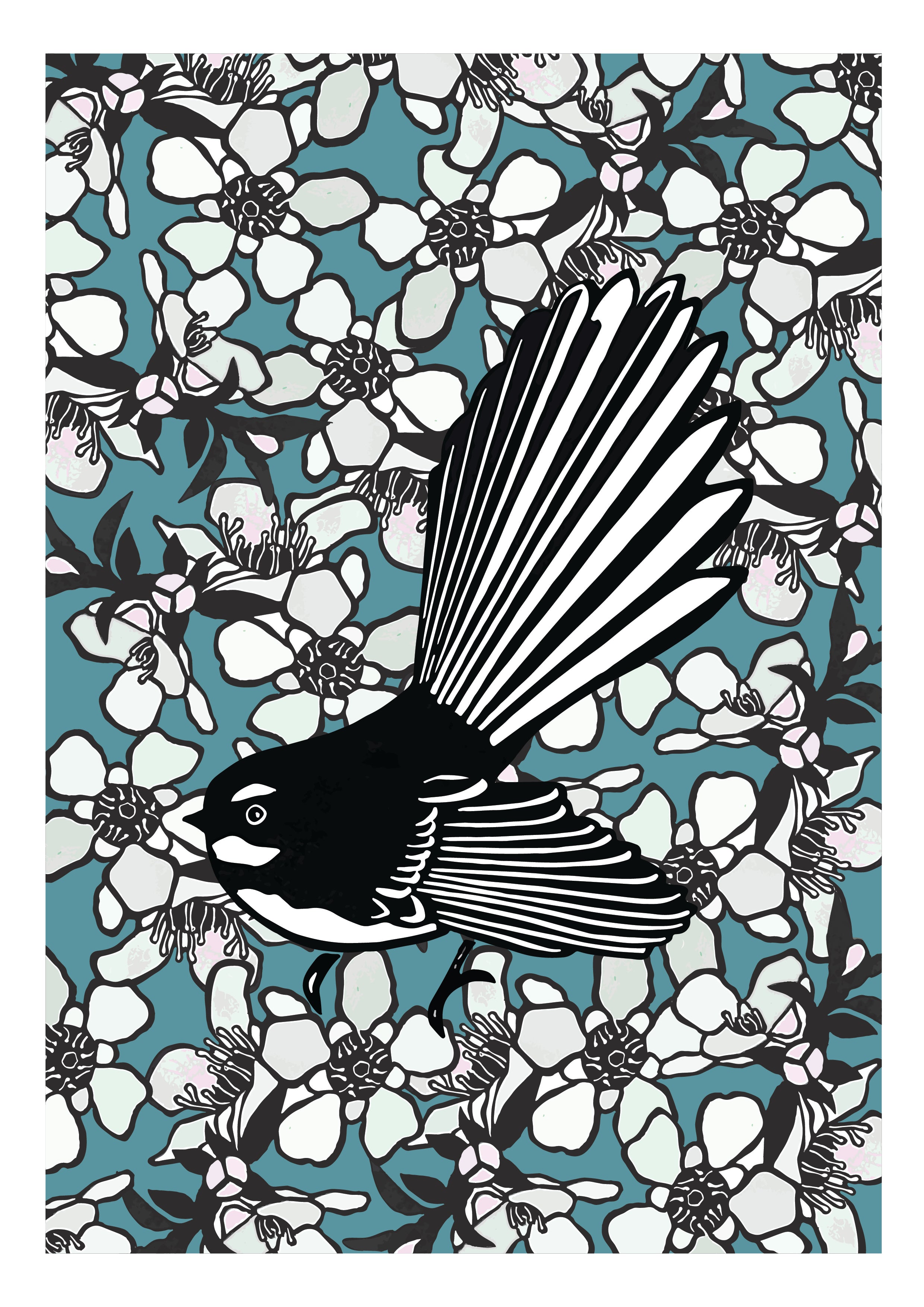 Fantail Fine Print Artwork Online NZ | The Inside